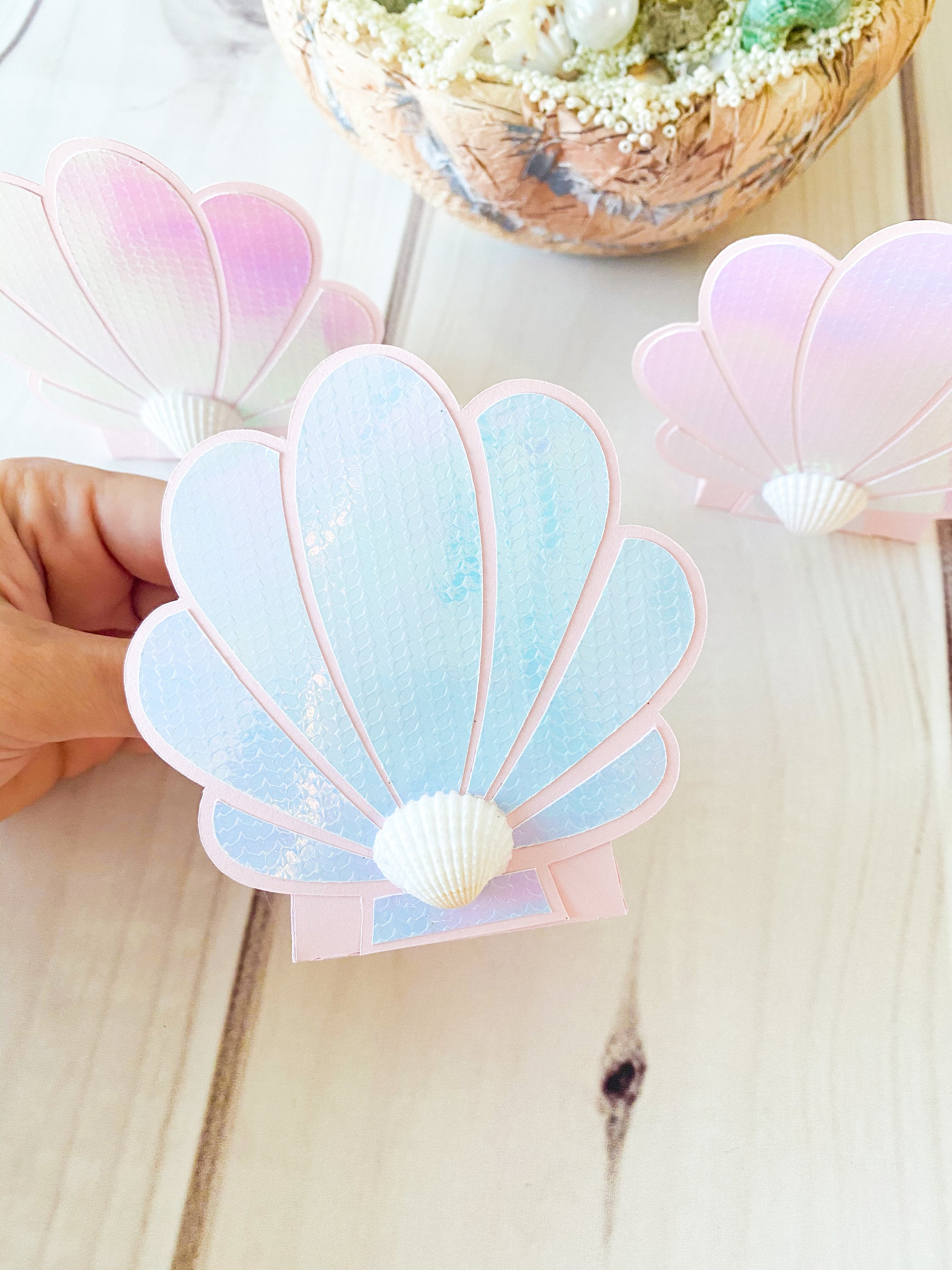 Shell Candy Box Mermaid Candy Box Mermaid Favor Box Mermaid | Etsy