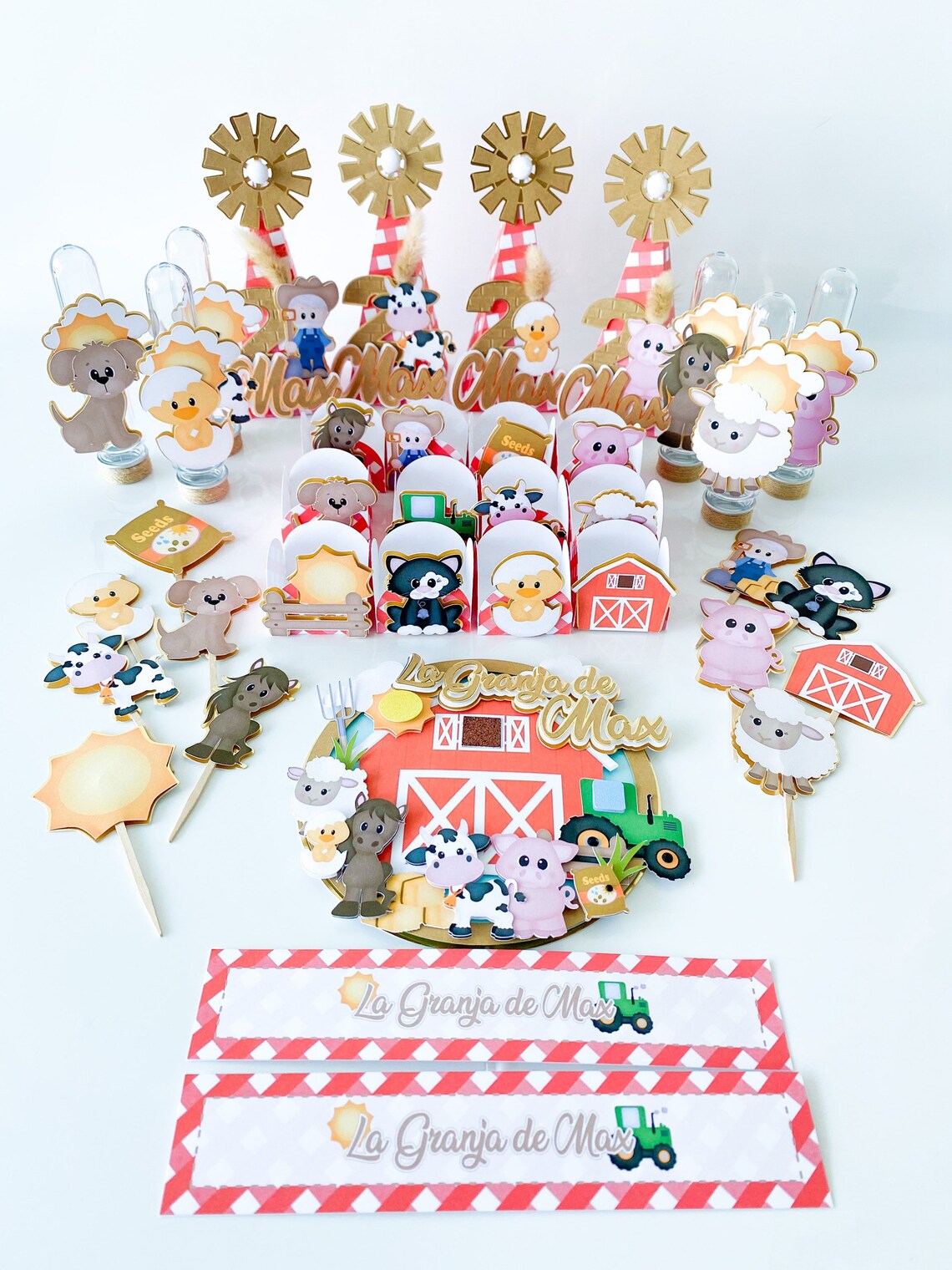 Farm Candy Box Mix Farm Favor Box Farm Treats Box Cow Gift - Etsy