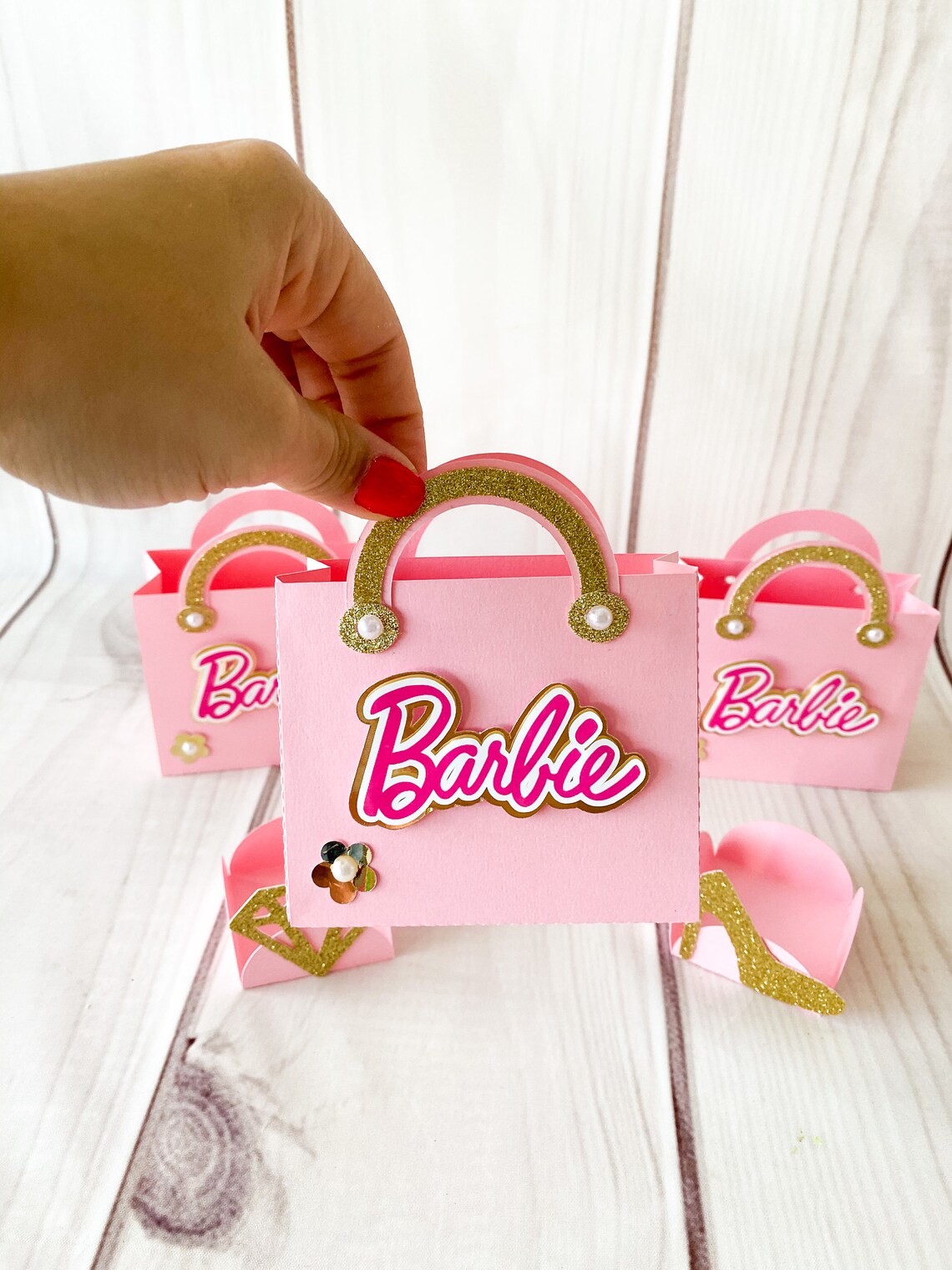 Barbie Treat Boxes Barbie Candy Boxes Barbie Favor Birthday | Etsy