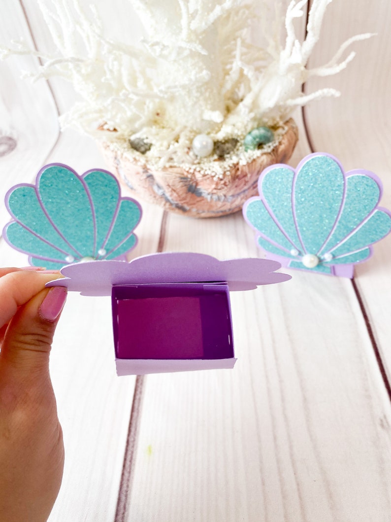 Shell Candy Box Mermaid Candy Box Mermaid Favor Box Mermaid - Etsy