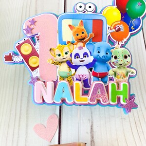 Word Party Cake Topper, Word Party Birthday, Word Party Birthday Cake ...