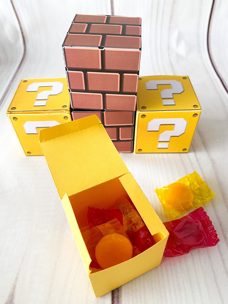 Super Mario Candy Box Super Mario Party Super Mario favor | Etsy