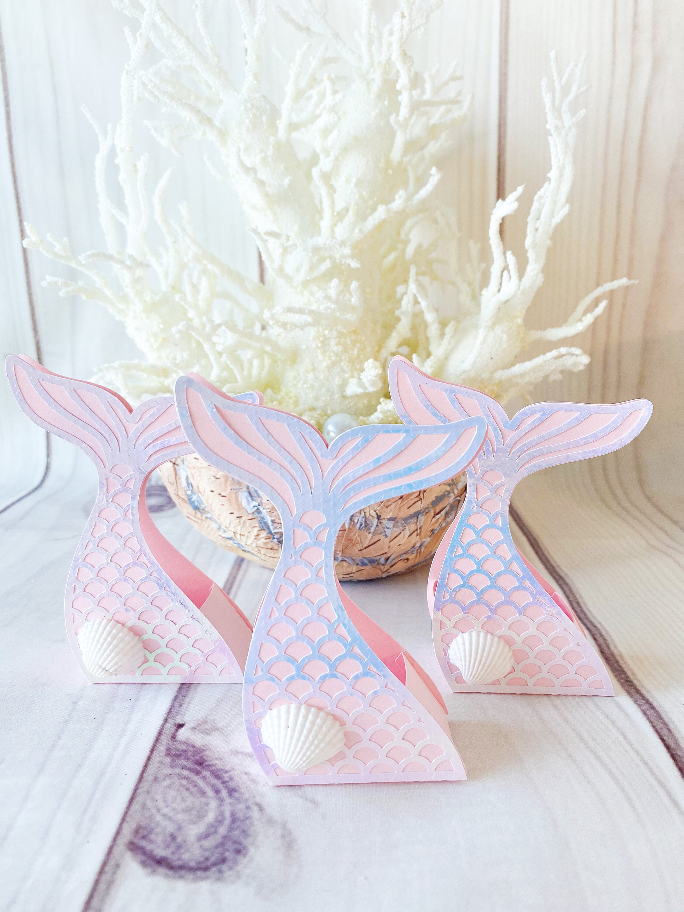 Shell Candy Box Mermaid Candy Box Mermaid Favor Box Mermaid | Etsy