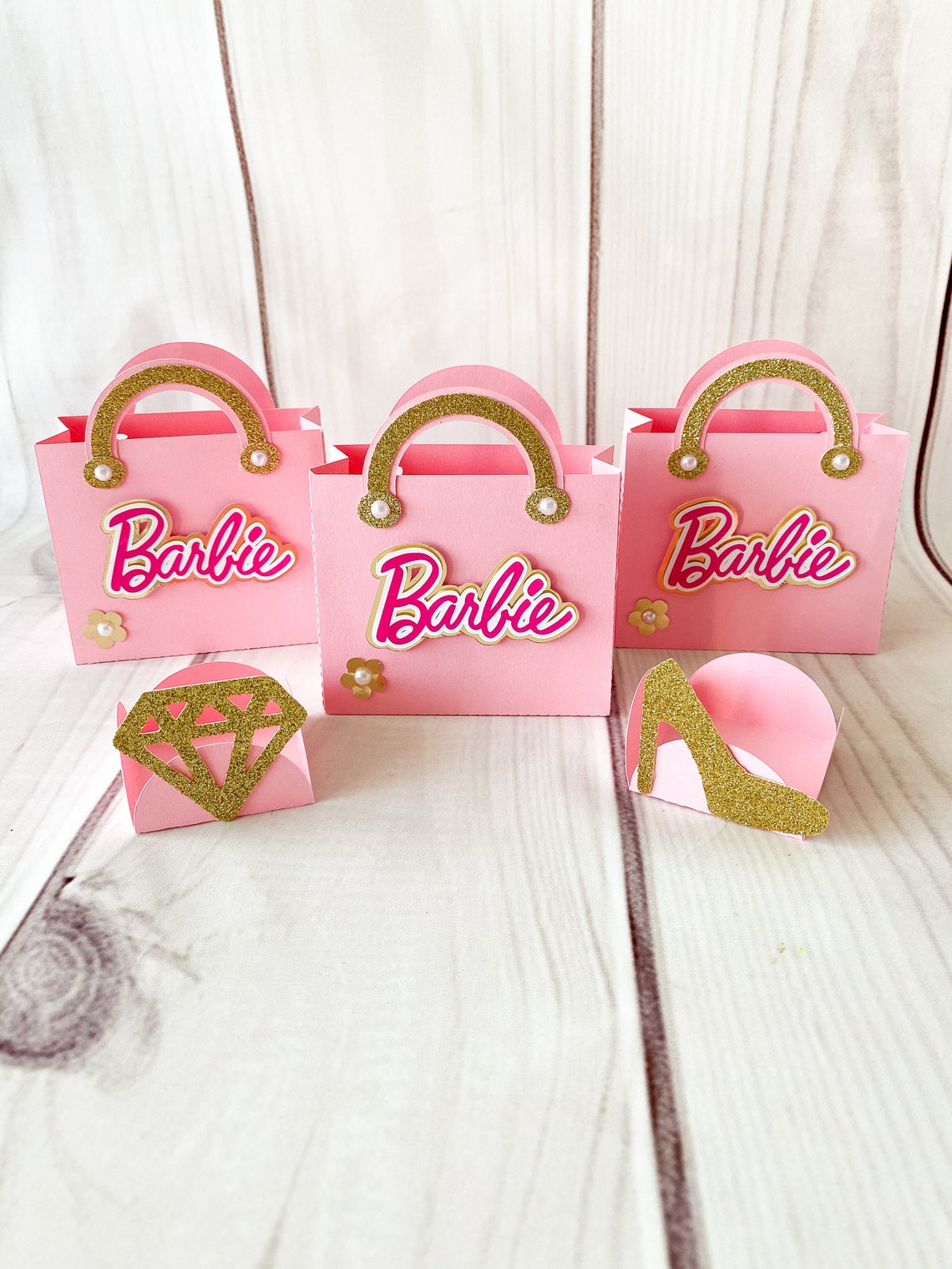 Barbie Treat Boxes Barbie Candy Boxes Barbie Favor Birthday | Etsy