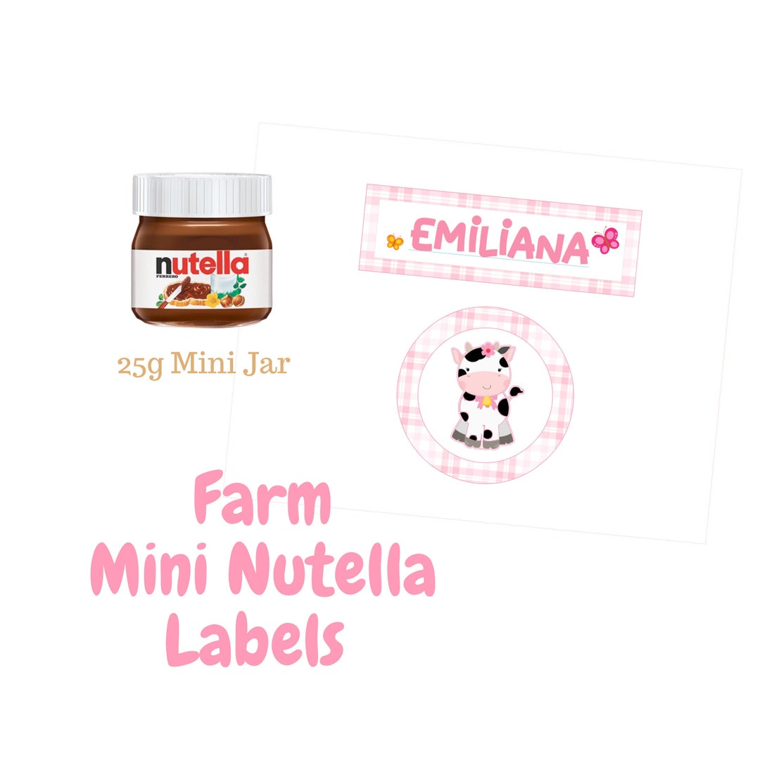 Farm Mini Nutella Label Farm Stickers Farm Decoration Farm - Etsy