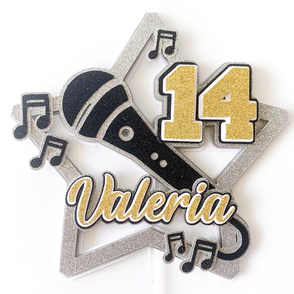 Music Cake Topper - Etsy Australia
