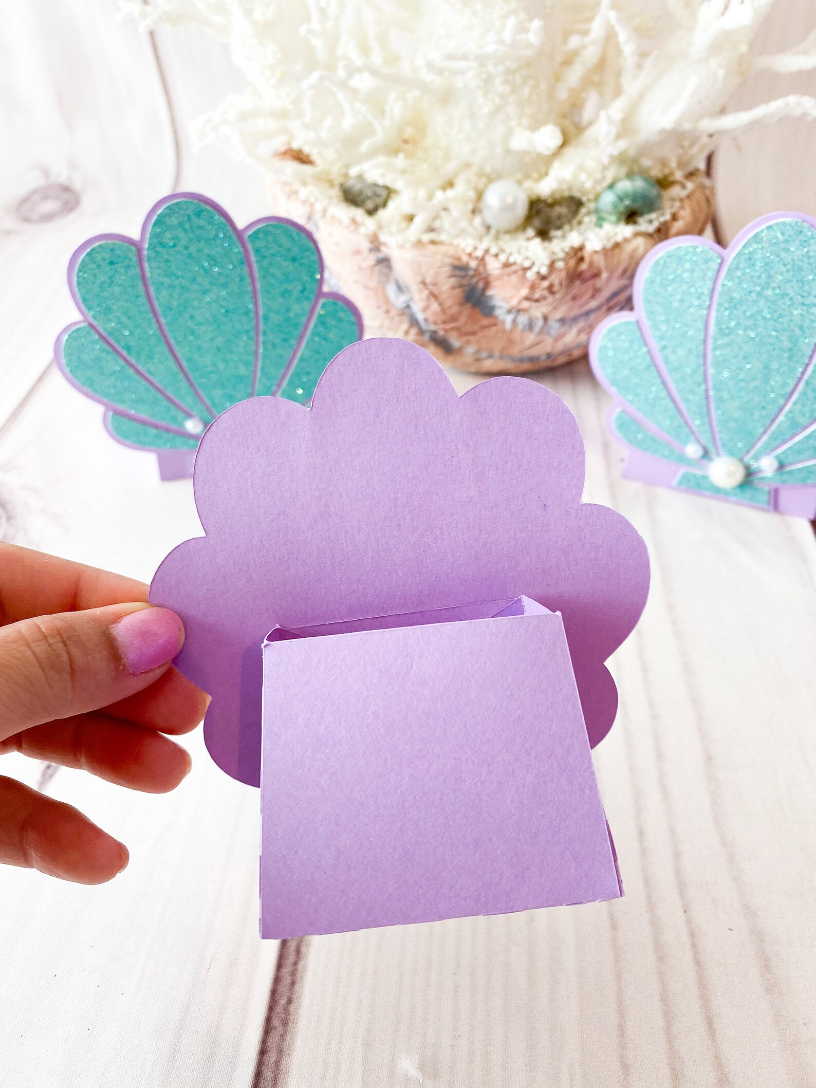 Shell Candy Box Mermaid Candy Box Mermaid Favor Box Mermaid - Etsy