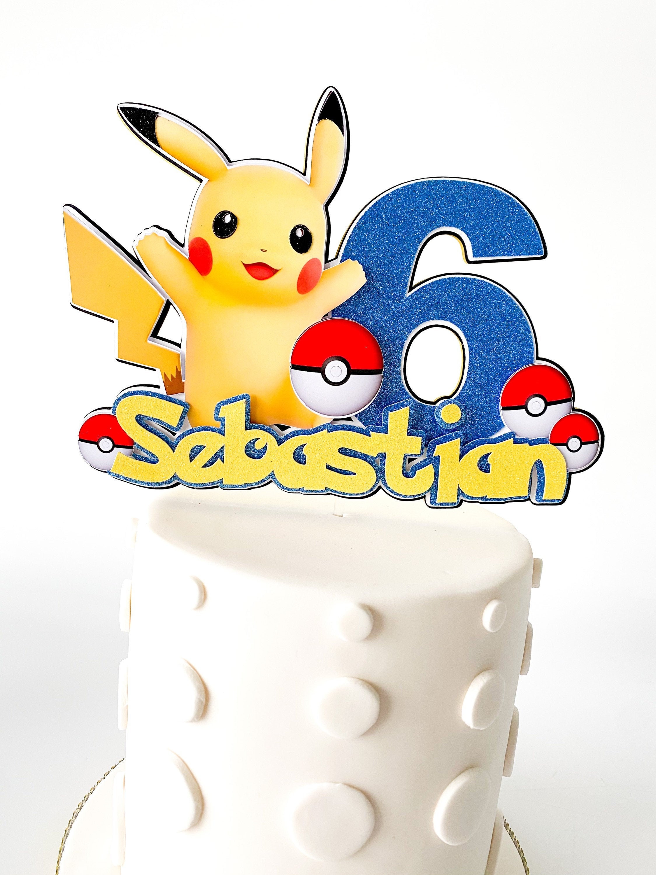 Pokemon Cake Topper Pikachu Cake Topper Pokemon centerpiece | Etsy