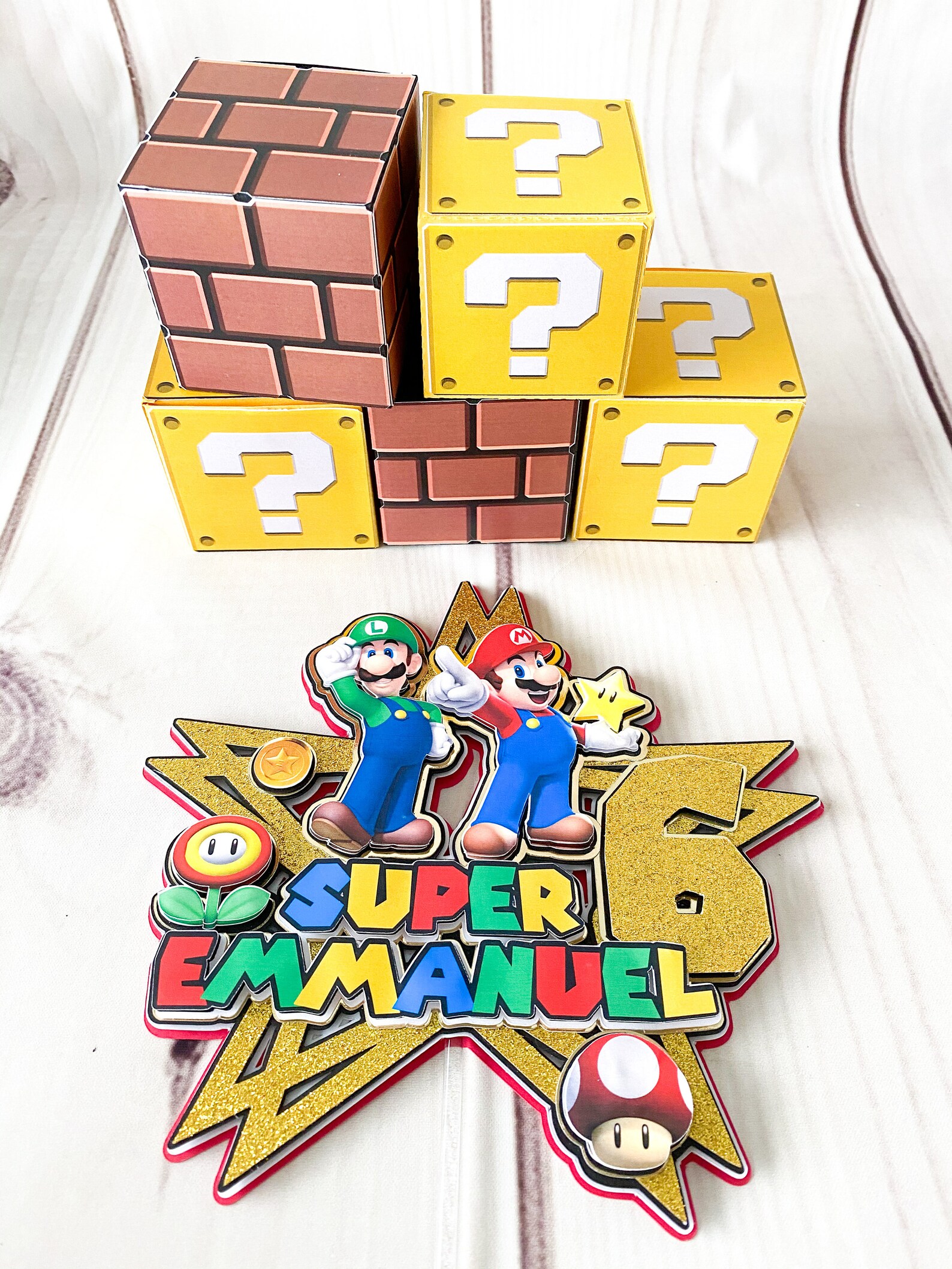 Super Mario Candy Box Super Mario Party Super Mario Favor - Etsy