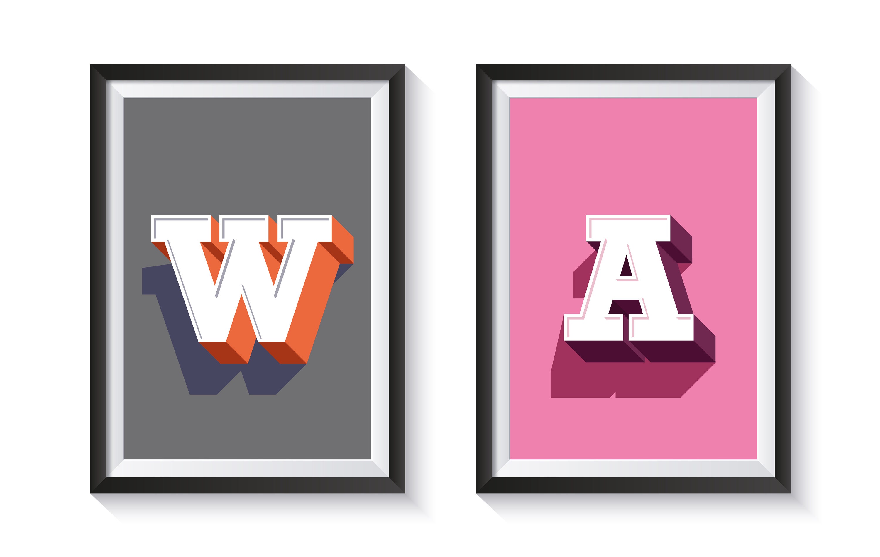 Personalised Alphabet Letterform Sign Writers Print - Etsy