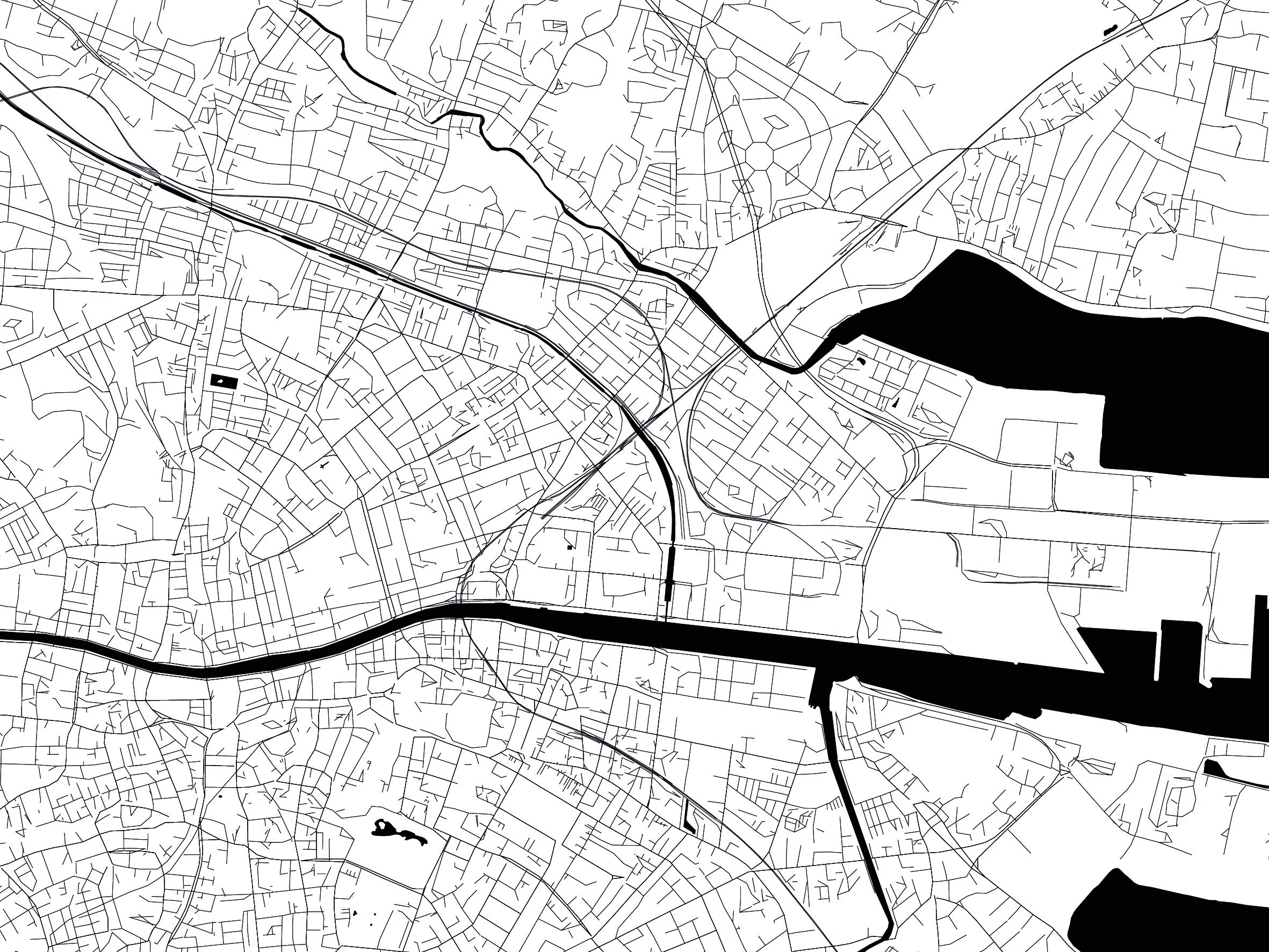 Dublin Map Personalised Poster Print - Etsy