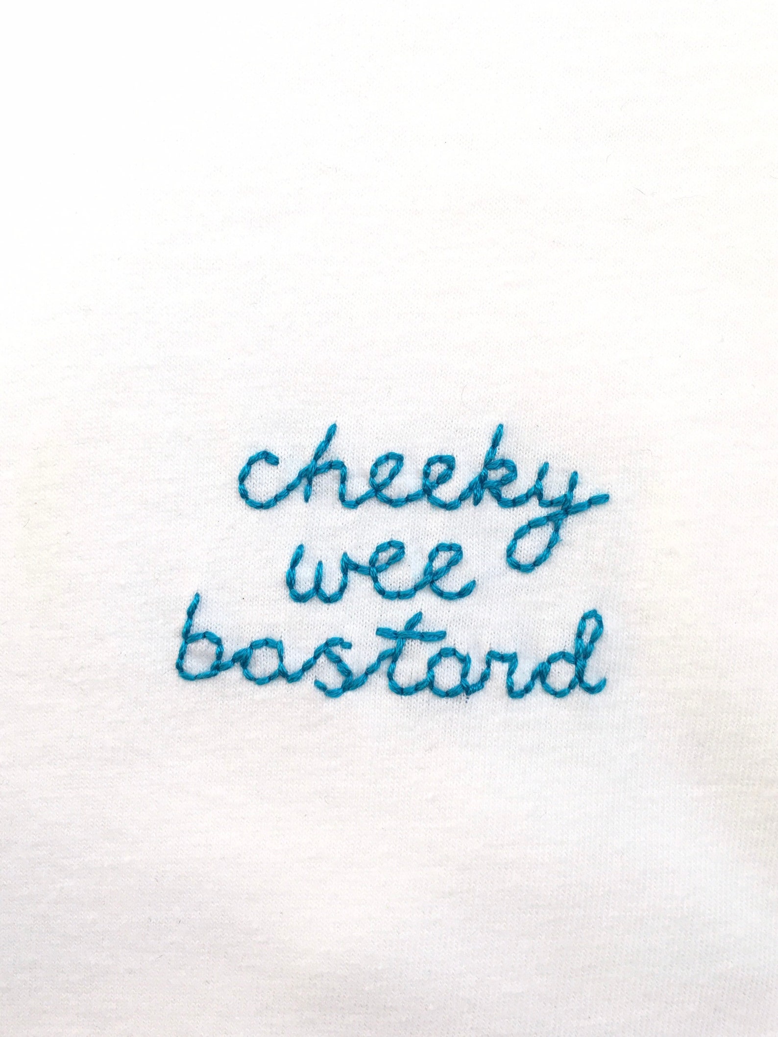 Cheeky Wee Bastard Embroidered T Shirt | Etsy