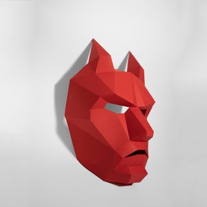 Devil Mask - Make This Horned Mask for Halloween, PDF Mask,demon Paper ...