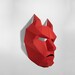 Devil Mask Make This Horned Mask for Halloween, PDF Mask,demon Paper ...