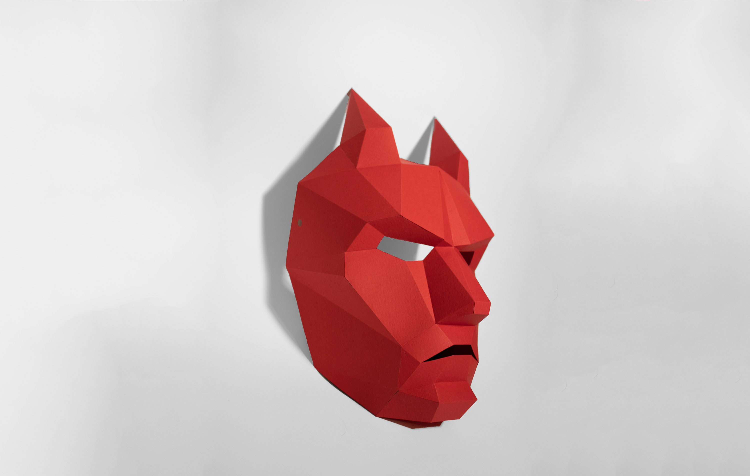 Devil Mask Make This Horned Mask for Halloween PDF - Etsy