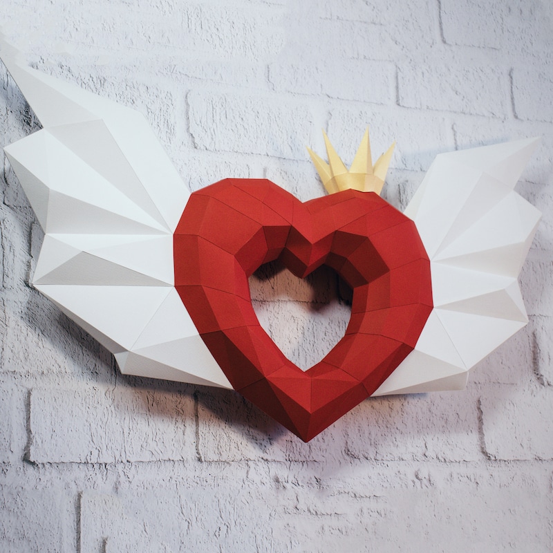 3d Origami Heart - Etsy