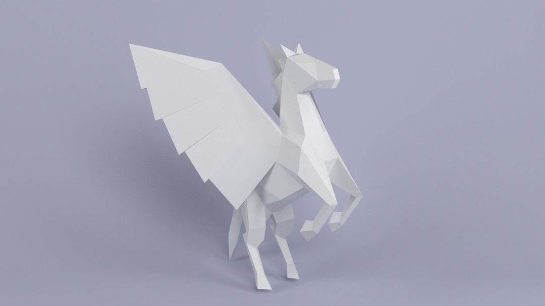 Pegasus Papercraft, 3D Papercraft - Build Your Own Low Poly Paper ...