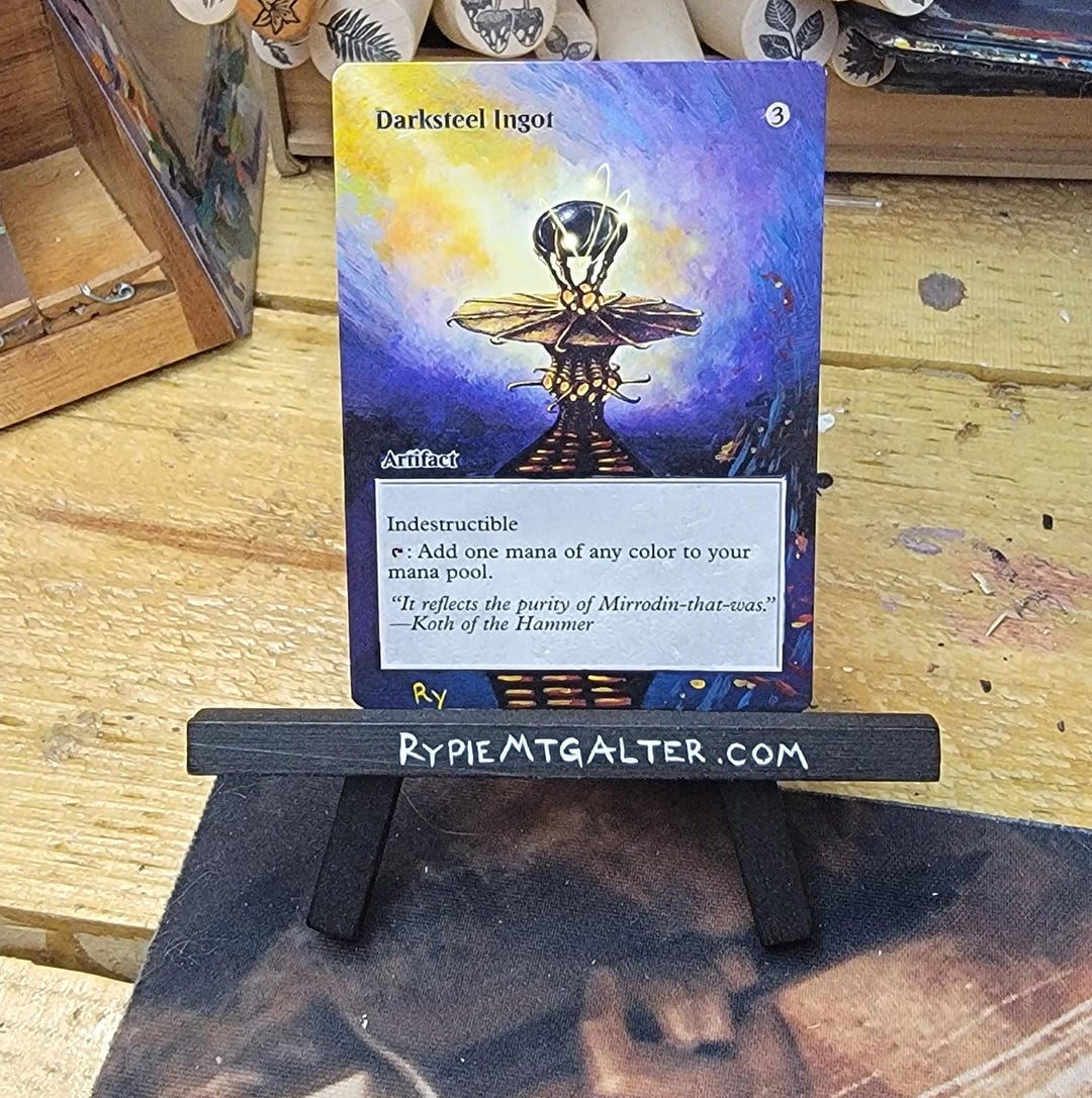 Darksteel Ingot - Full Art / Altered. MTG - Etsy