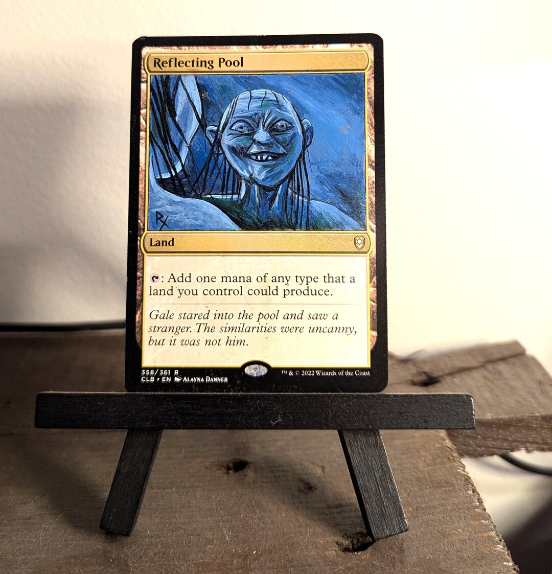 Reflecting Pool - Gollum - Full Art / Altered. MTG - Etsy