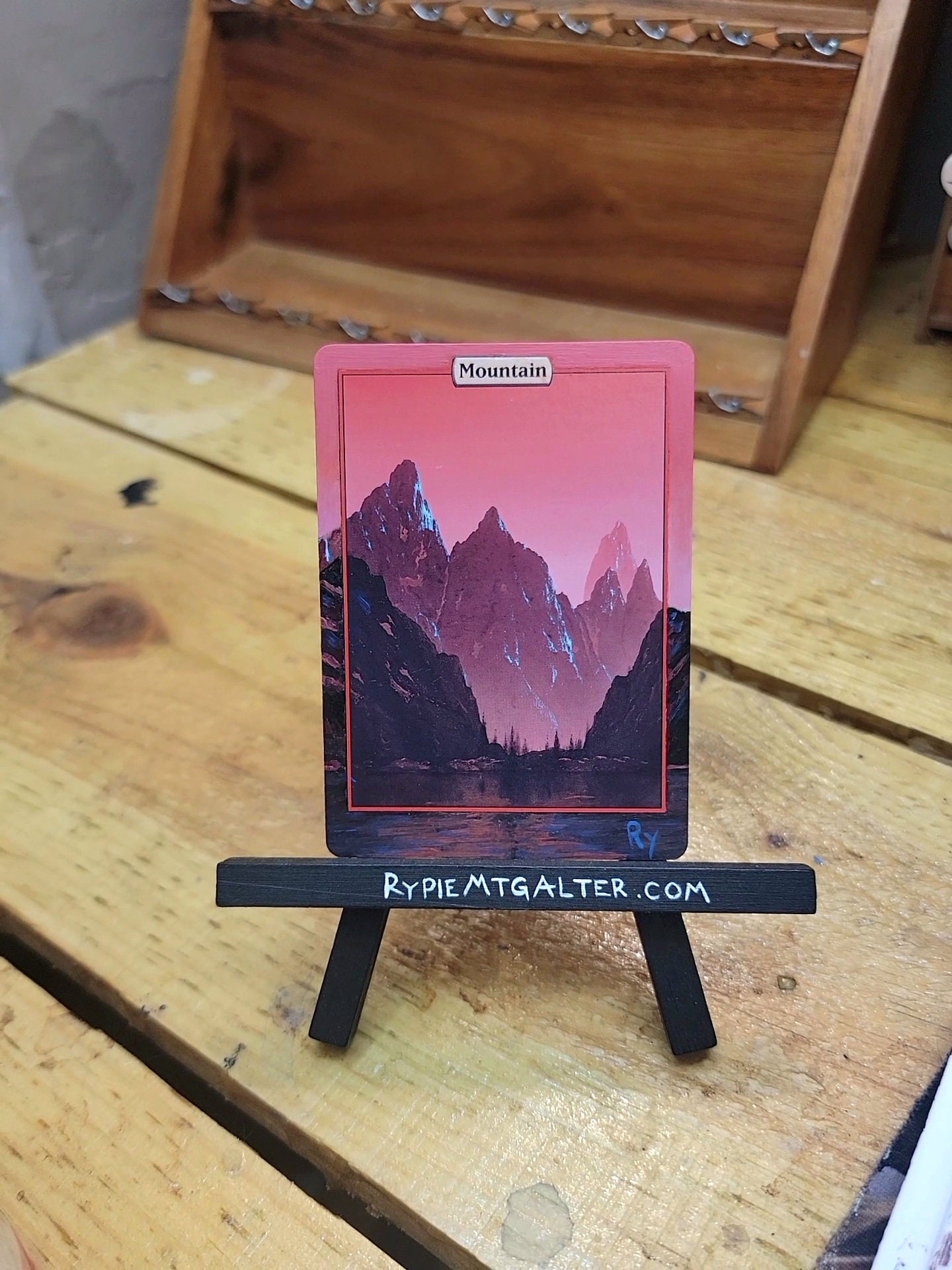 Basic Mountain Full Art / Altered. MTG - Etsy
