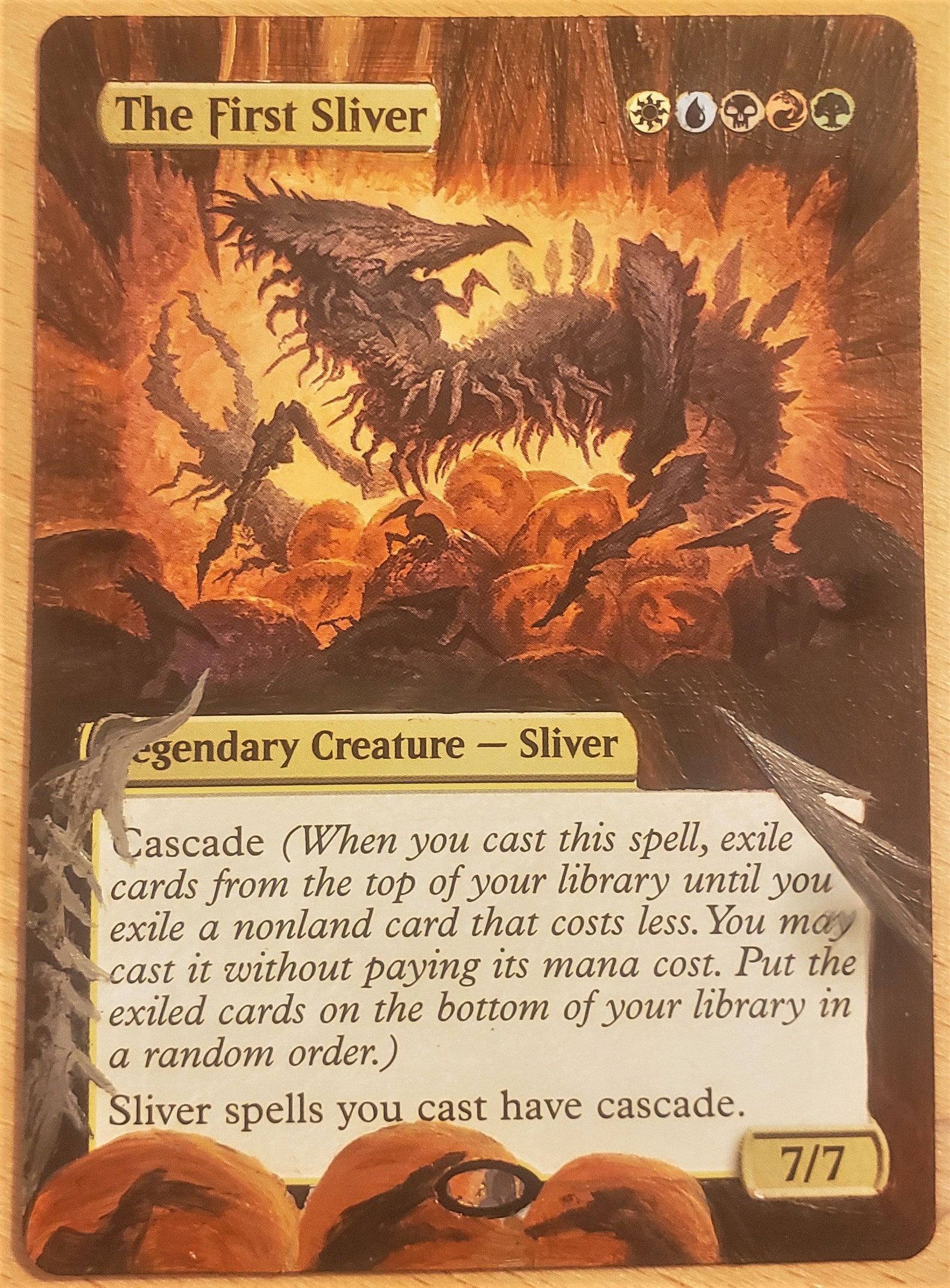 The First Sliver Full Art / Altered. MTG | Etsy The First Sliver Full Art / Altered. MTG | Etsy