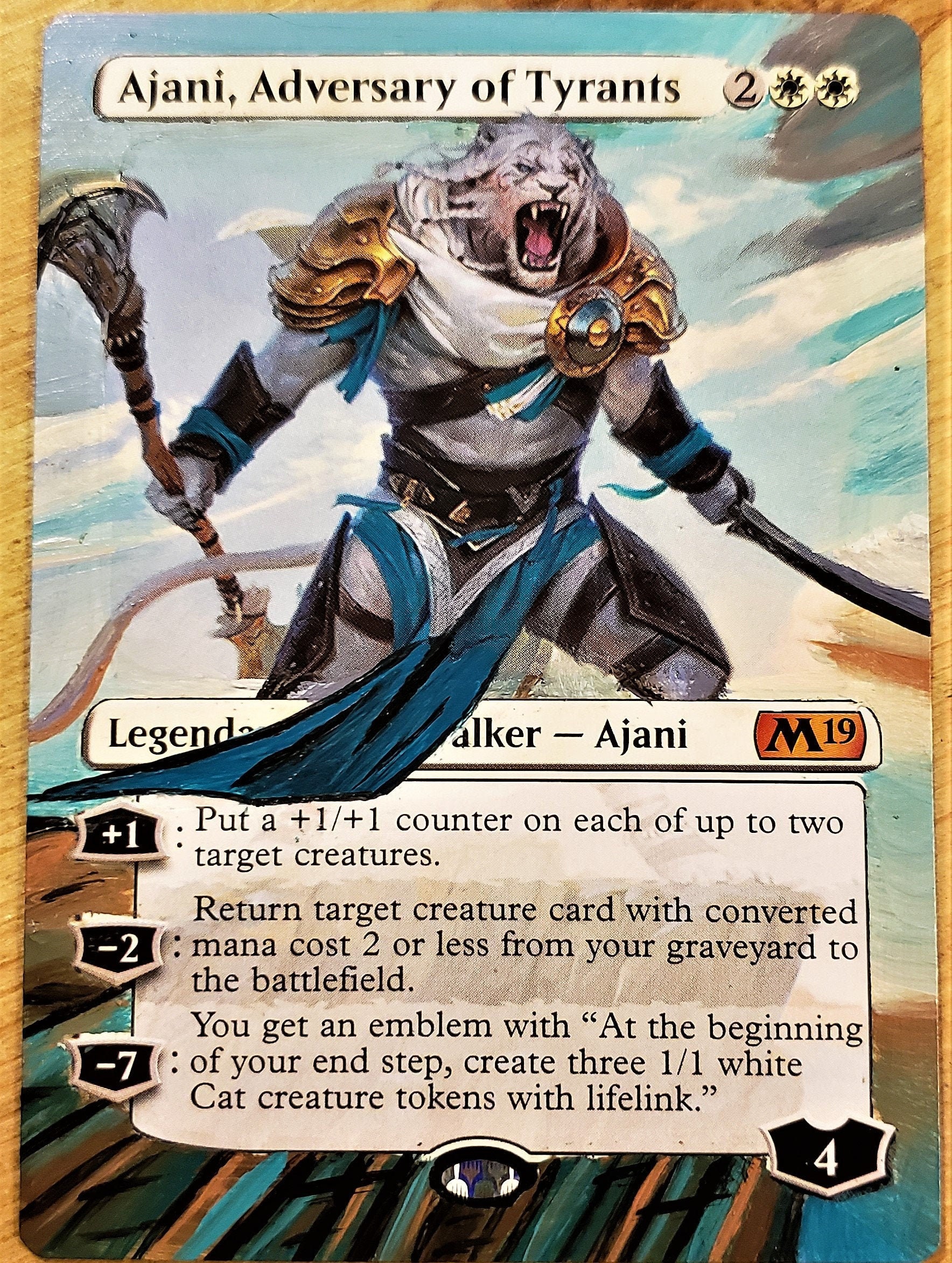 Ajani Adversary of Tyrants Full Art / Altered. MTG | Etsy