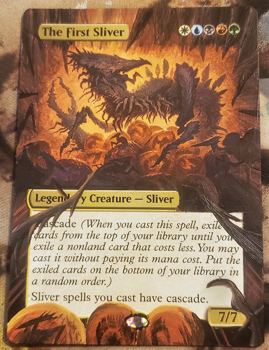 The First Sliver - Full Art / Altered. MTG - Etsy