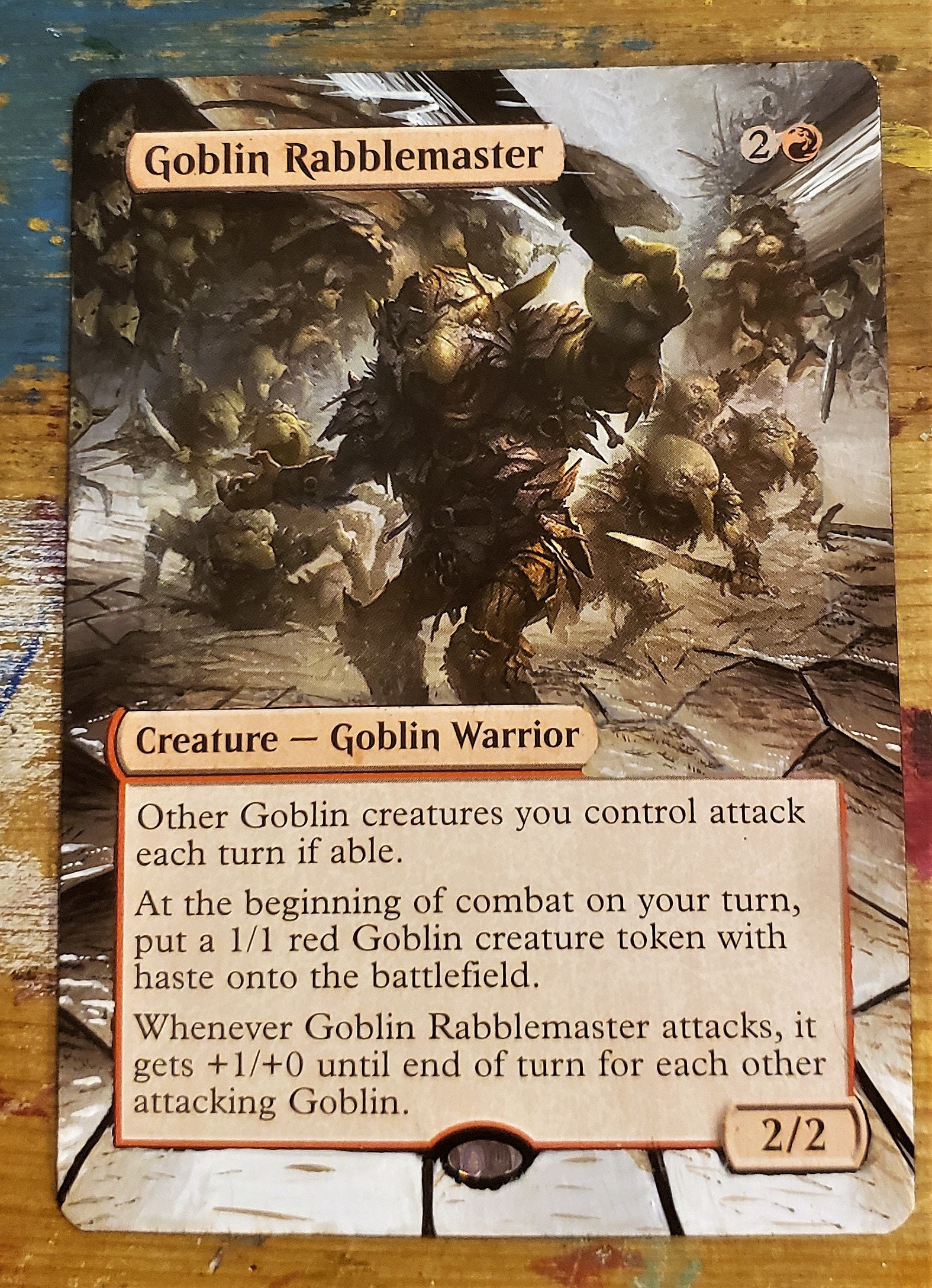 Goblin Rabblemaster Full Art / Altered. MTG | Etsy