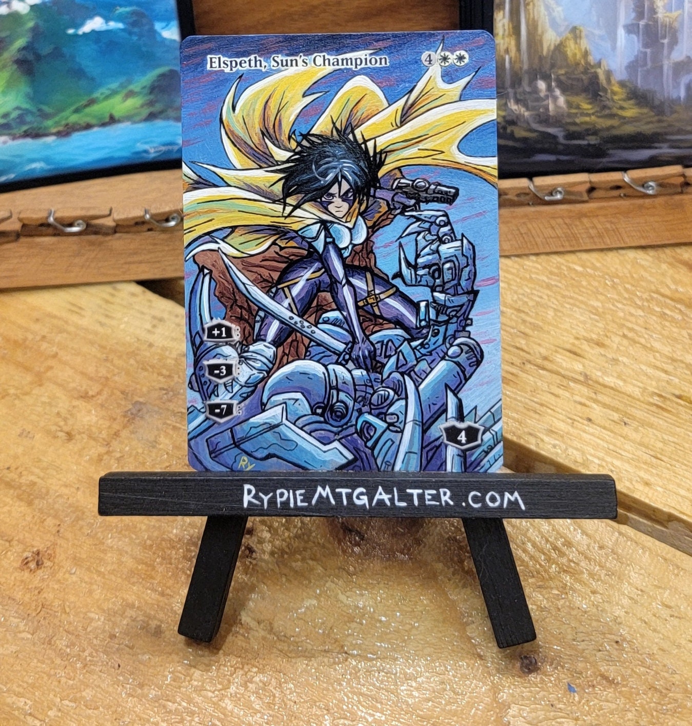 Elspeth, Sun's Champion - Battle Angel Alita - Full Art / Altered. MTG ...