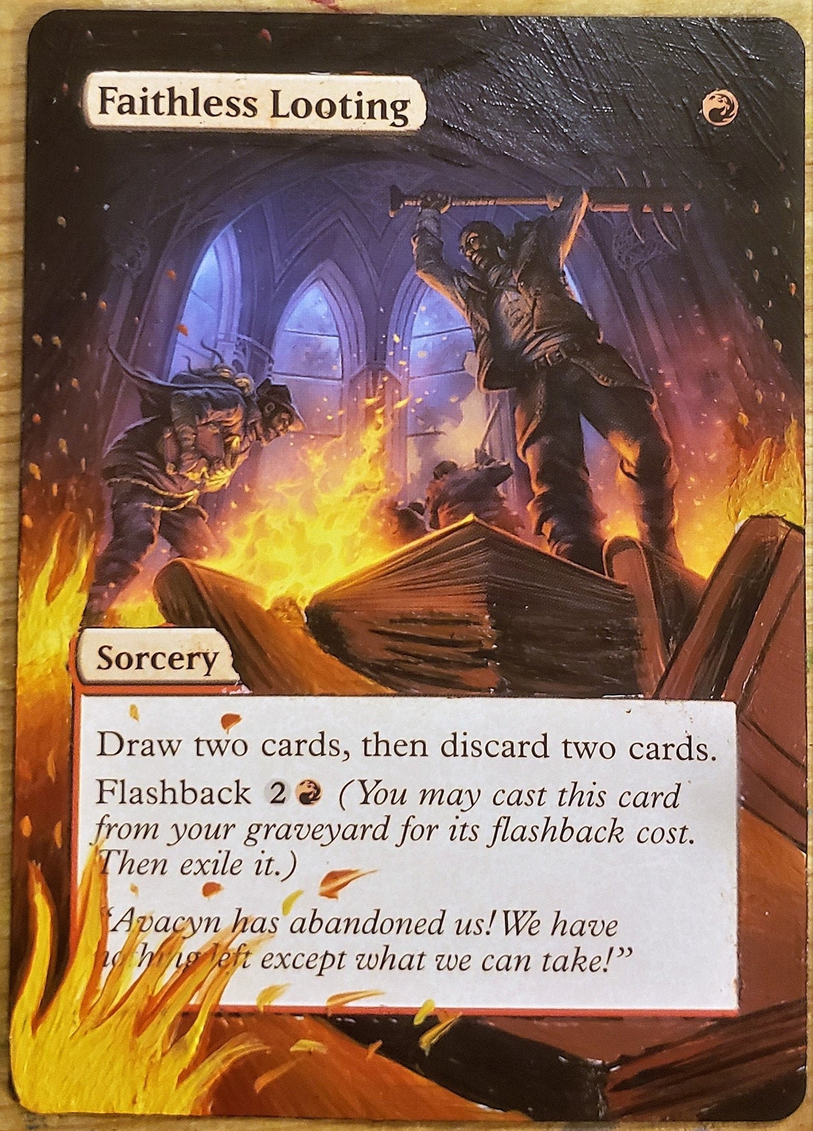 Faithless Looting Full Art / Altered. MTG | Etsy