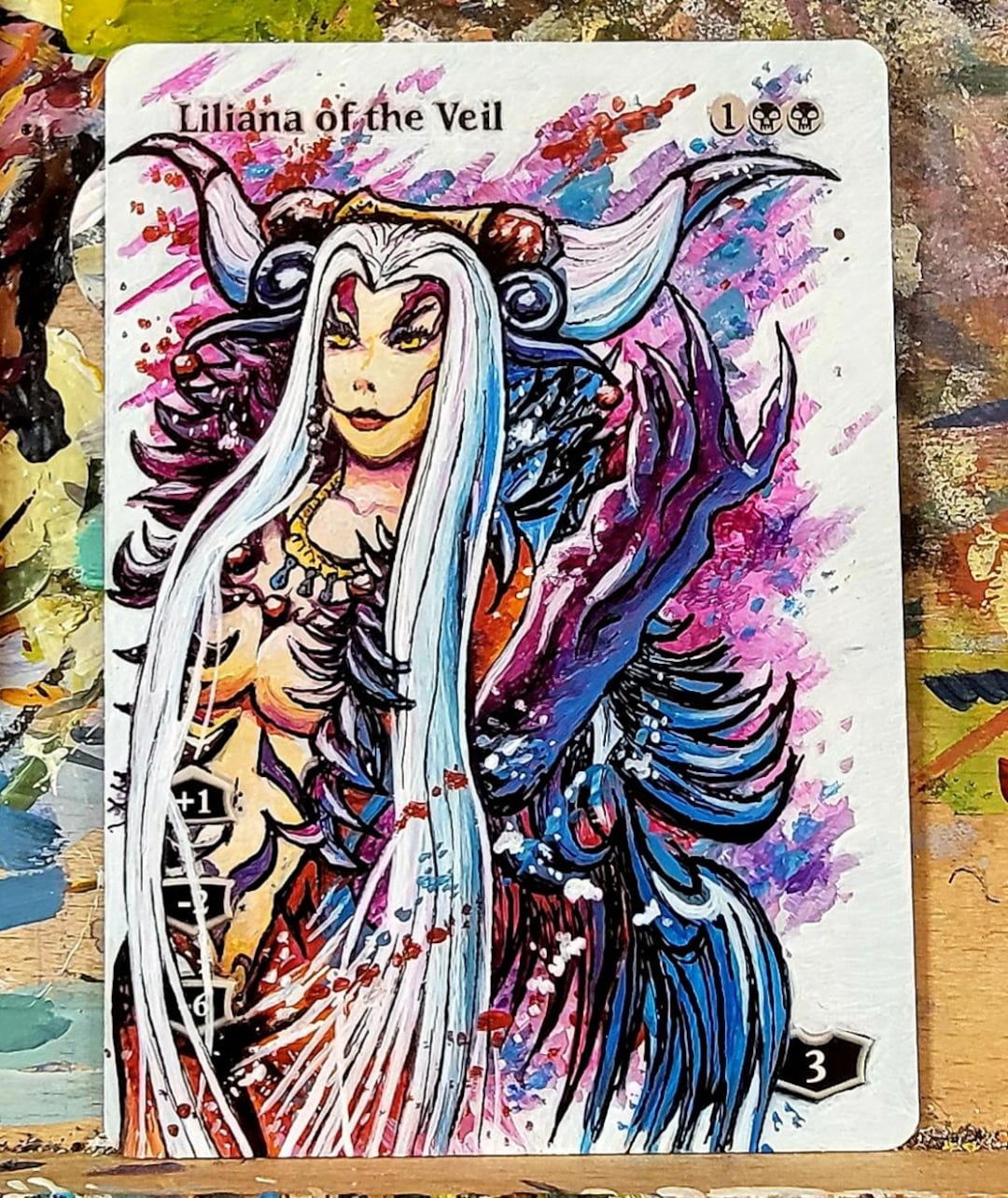 Liliana of the Veil - Ultimecia (FF8) - Full Art / Altered. MTG - Etsy