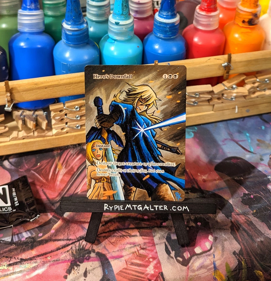 Hero's Downfall - Zelda (botw) - Full Art / Altered. MTG - Etsy