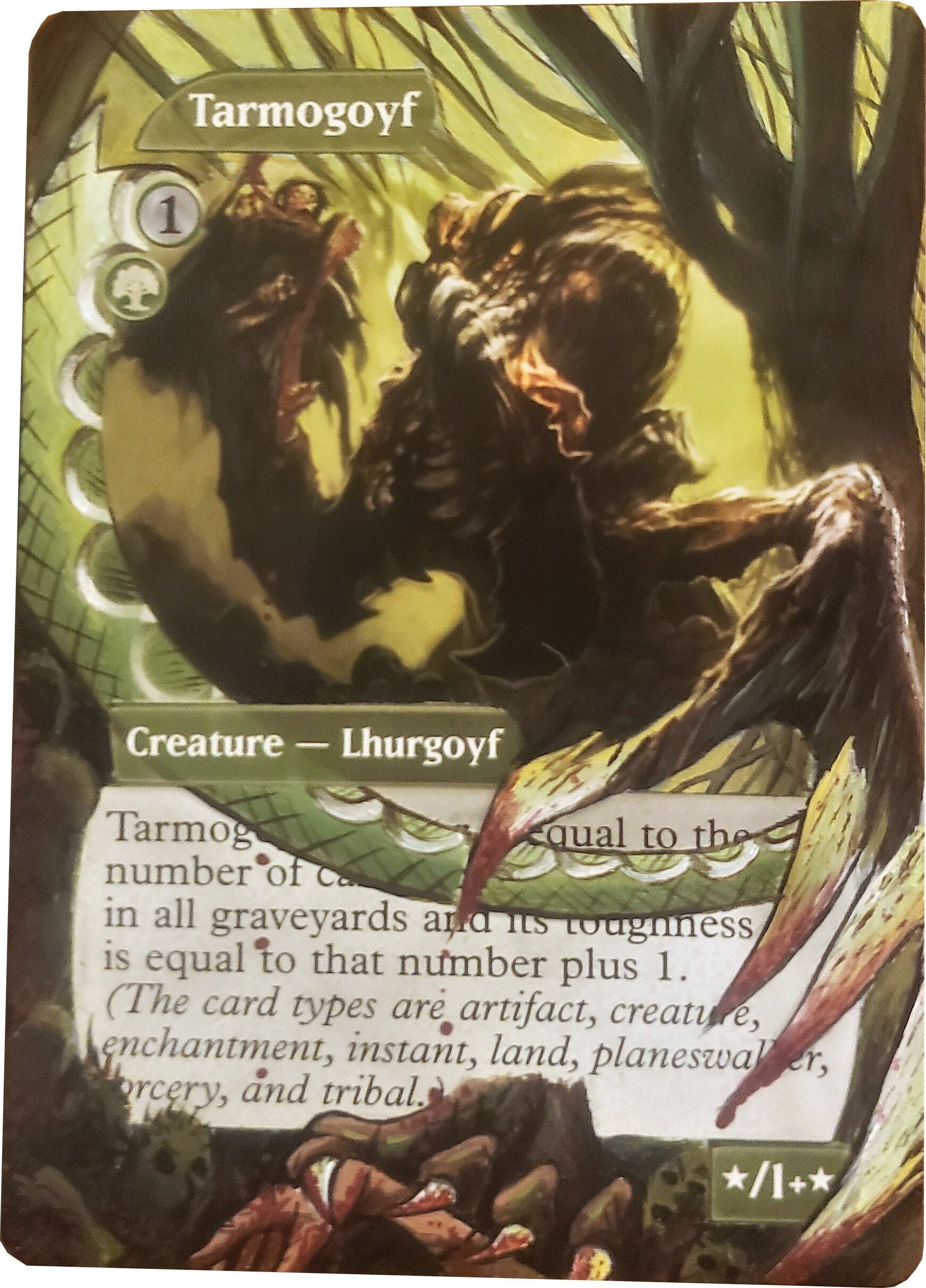 Tarmogoyf Full Art / Altered. MTG | Etsy