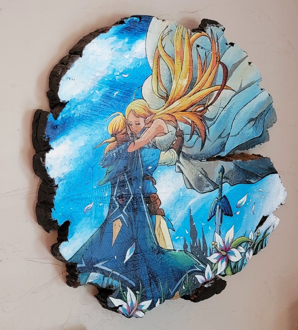 Legend of Zelda Breath of the Wild botw Painting Full Art / Altered ...