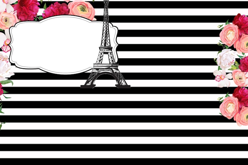 Paris Photo Booth Template - Etsy