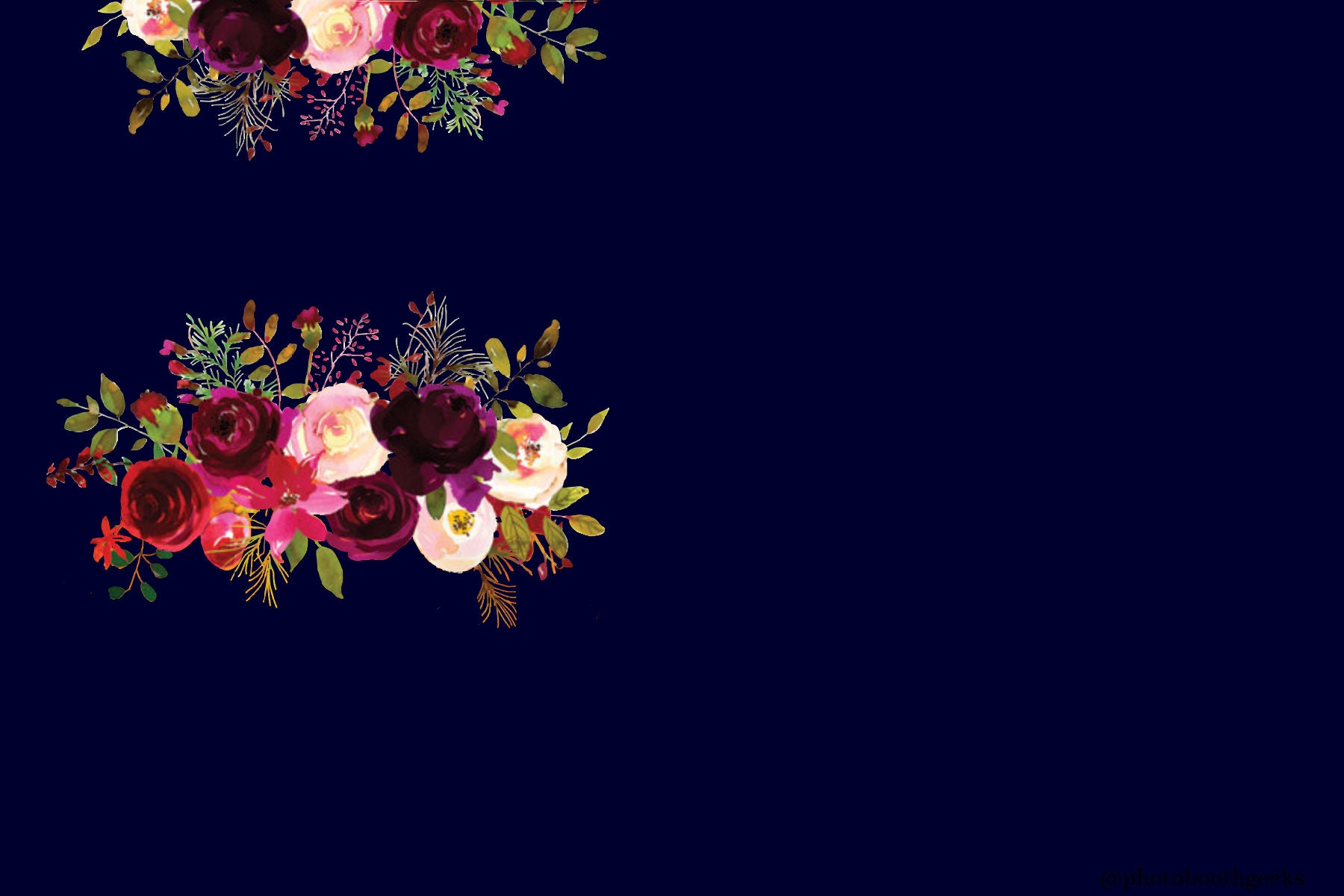 Navy Blue Photo Booth Template Bundle - Etsy