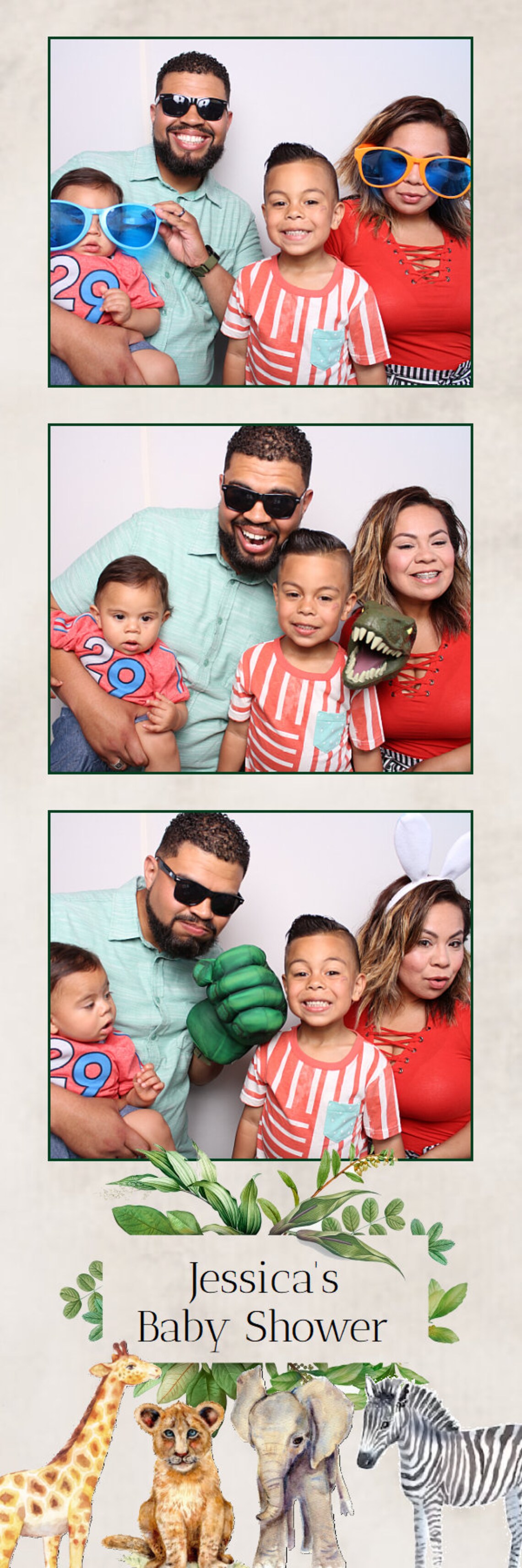 Safari Photo Booth Template Bundle - Etsy