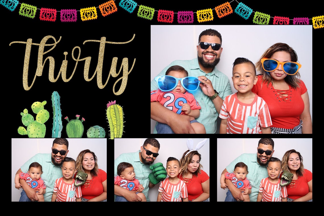 Fiesta Photo Booth Template - Etsy
