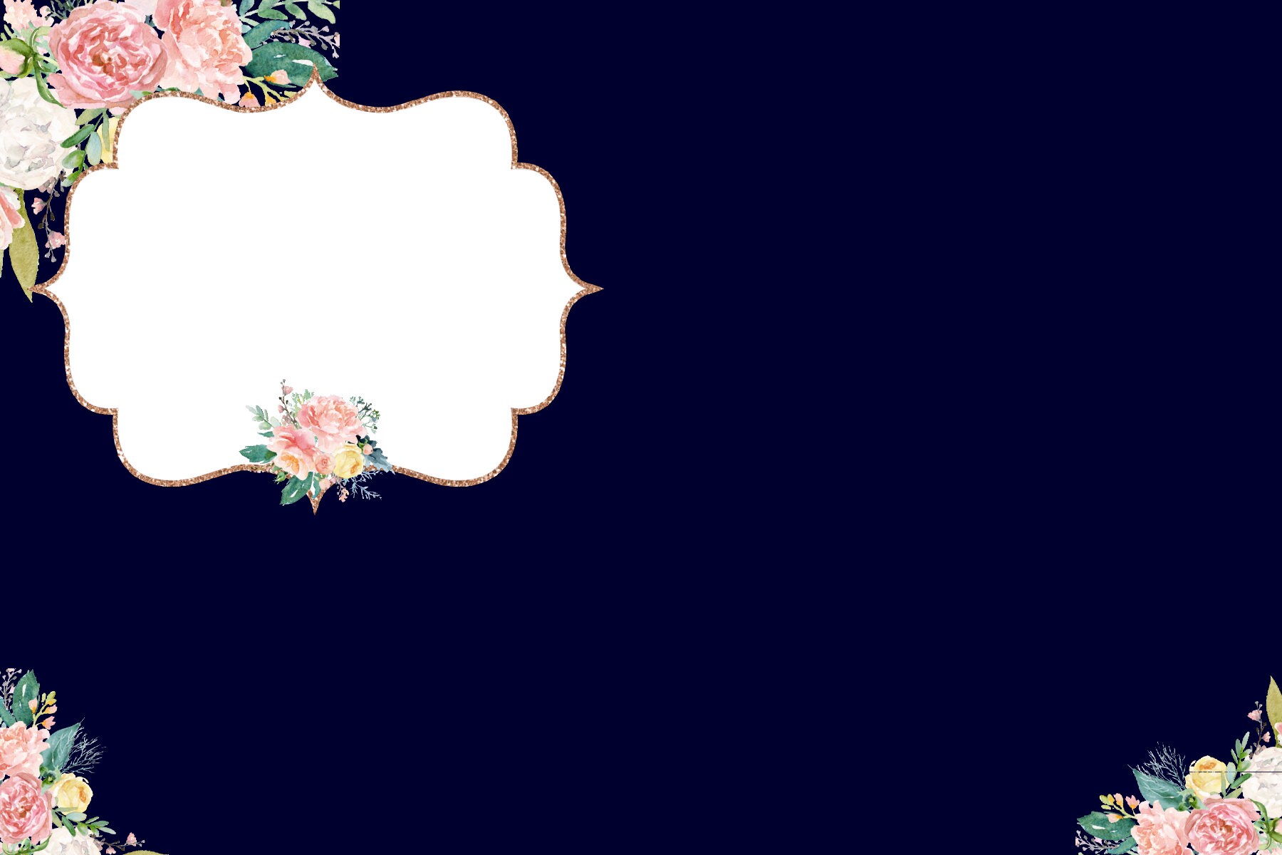 Navy Blue Photo Booth Template Bundle - Etsy