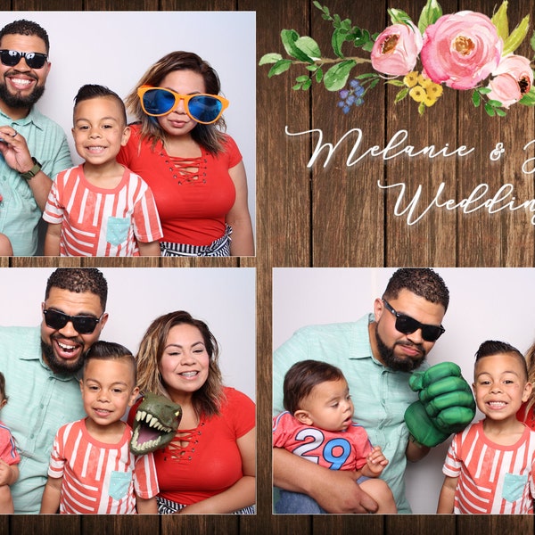 Rustic Wedding Photo Booth the Template - Etsy