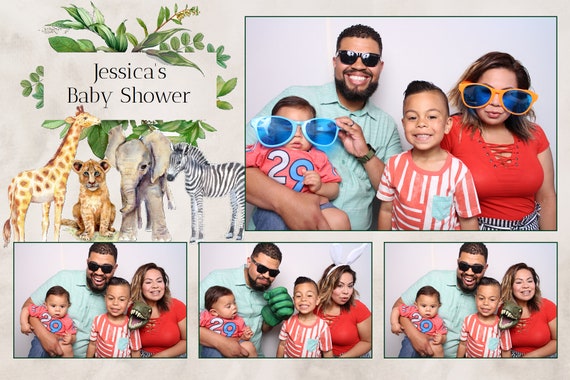 Safari Photo Booth Template Bundle - Etsy