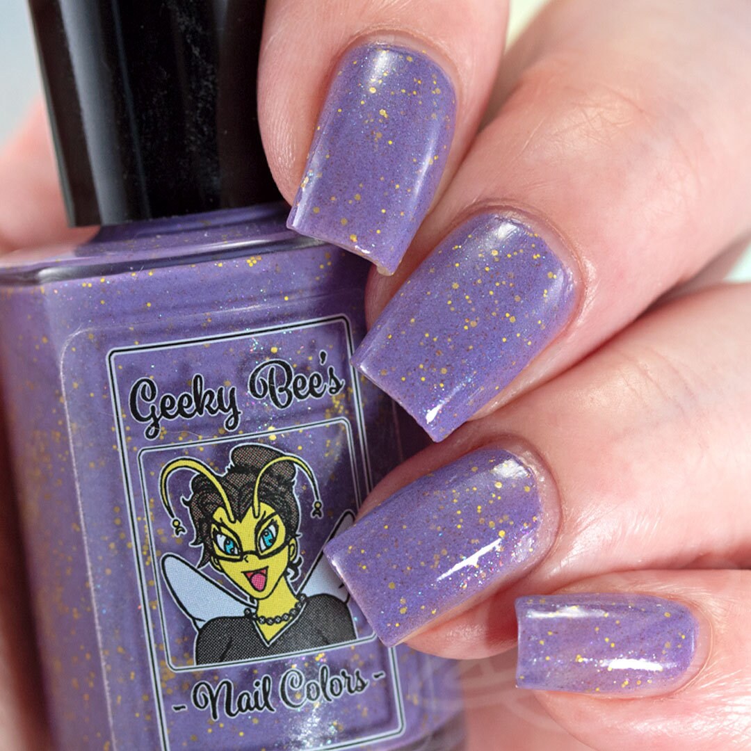 The Commissioner's Daughter | Purple Glitter Crelly Nail Polish | Birds ...