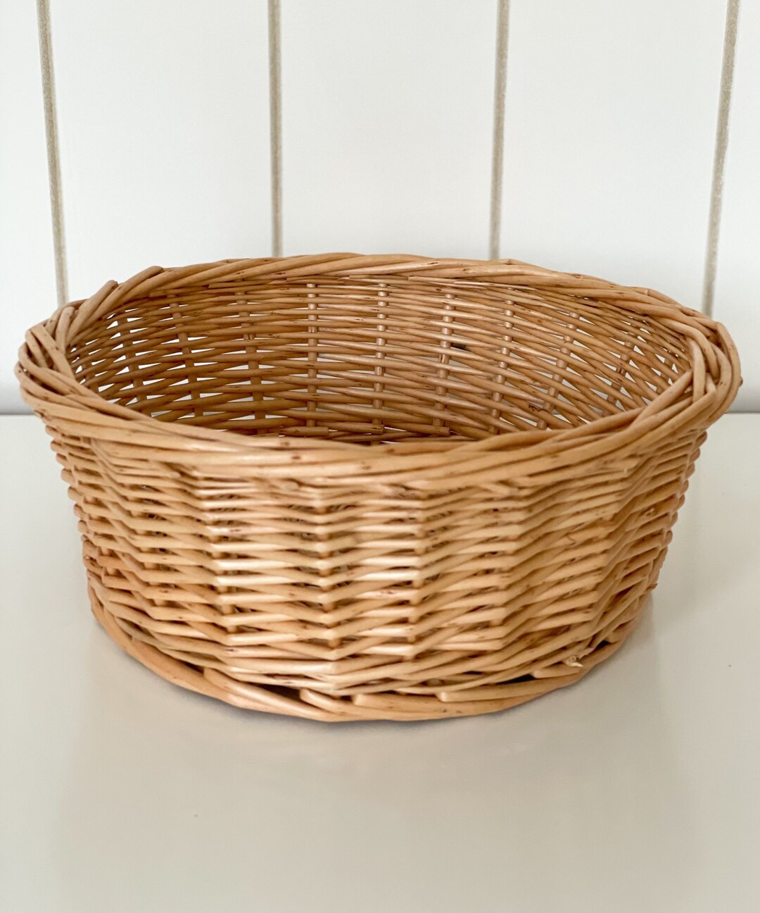 Natural Willow Basket 24cm D Wicker Basket Willow Tray - Etsy UK