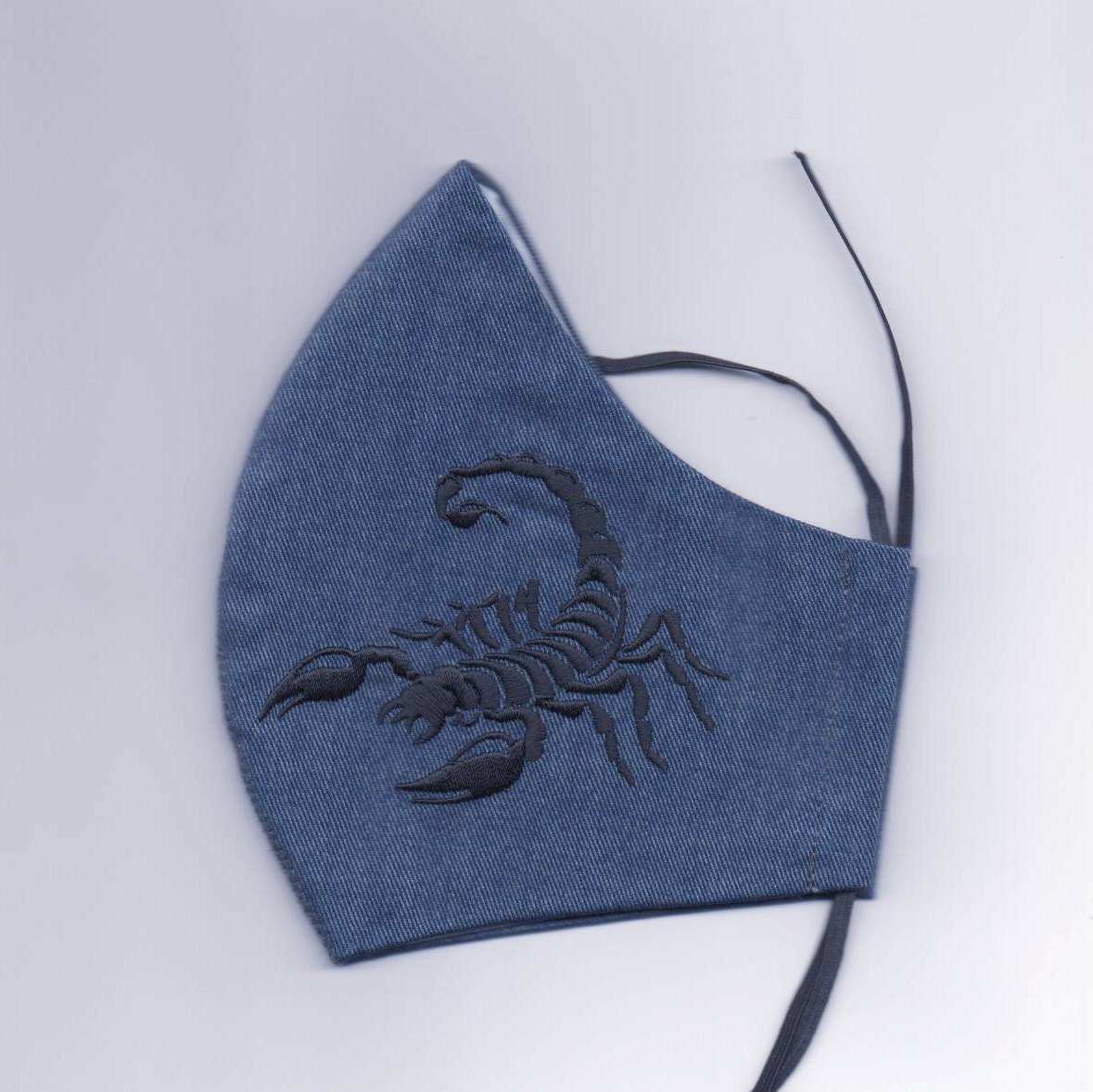 Double Layer Cotton Face Mask Scorpio Embroidered Unisex - Etsy UK