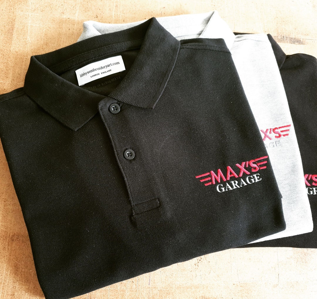 Personalised Embroidery Logo T-shirts, Personal or Company Uniforms ...