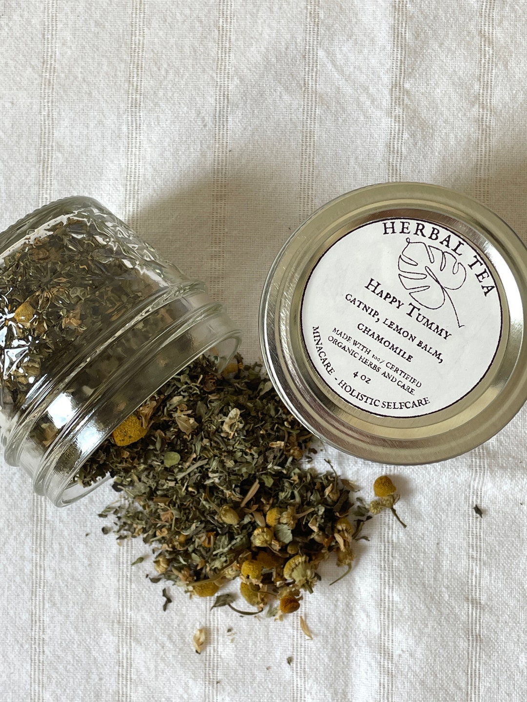 Happy Tummy Tea by Minacare - Catnip, Lemon Balm, Chamomile Herbal ...