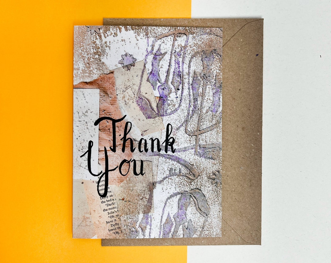 Thank You, Hand Lettering, Western, Country, Magical, Greeting Card, in ...