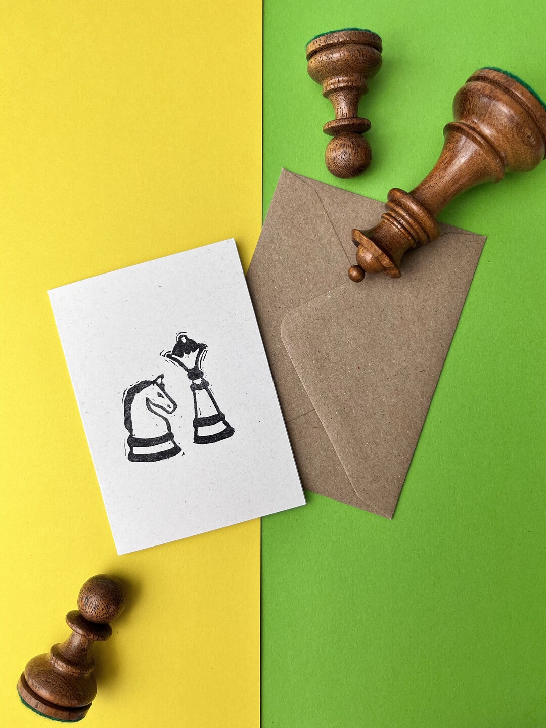 Checkmate Chess Card: Hand Printed Board Game Lover Gift - Etsy