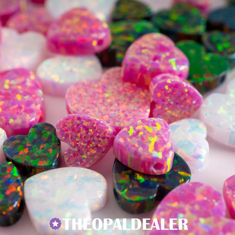 Opal Heart - Etsy