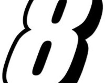Nascar Number 8 - Etsy